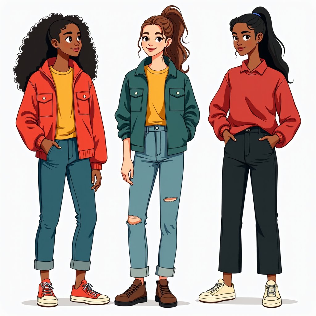 model sheet 1 full body | image created by justme | Tensor.Art