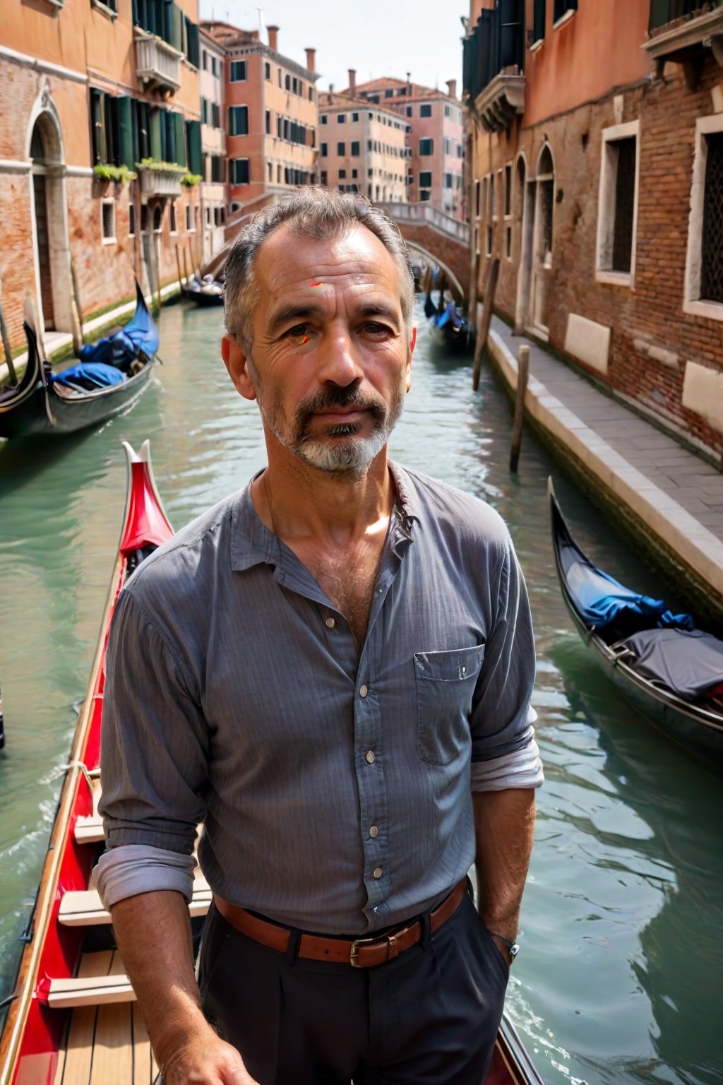 Gondoliers in Venice | image created by justme | Tensor.Art