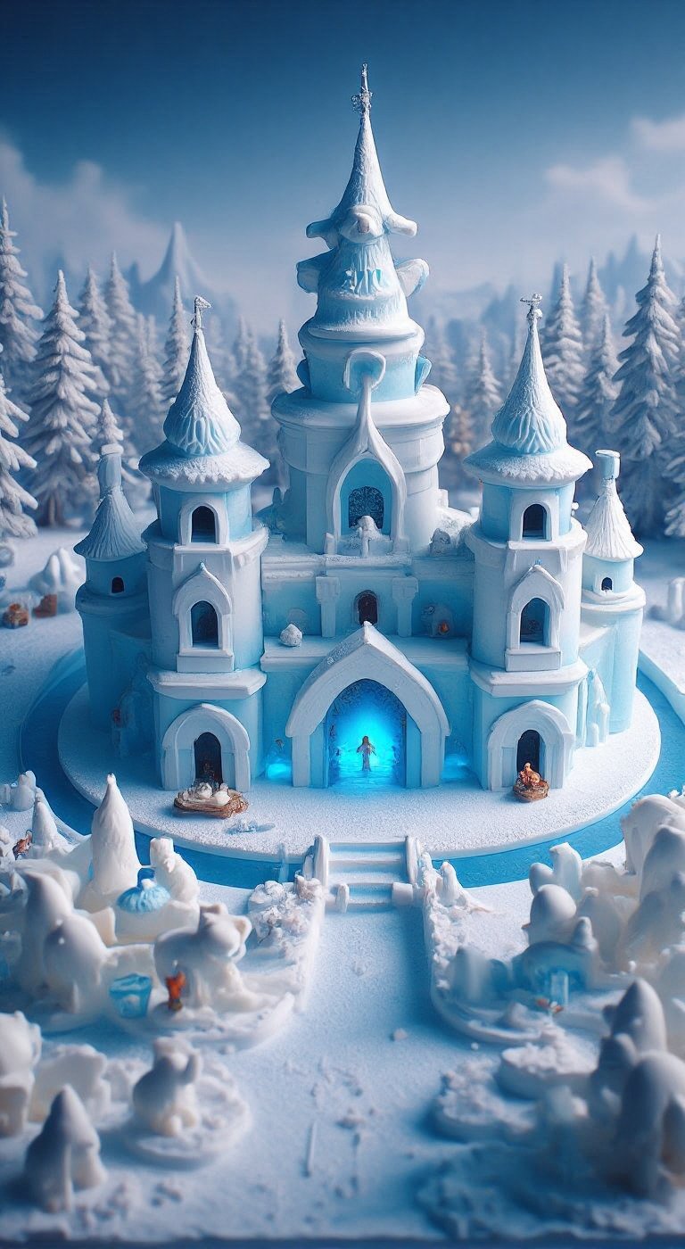 Daily Theme: Ice Sculpture | image created by KEI | Tensor.Art