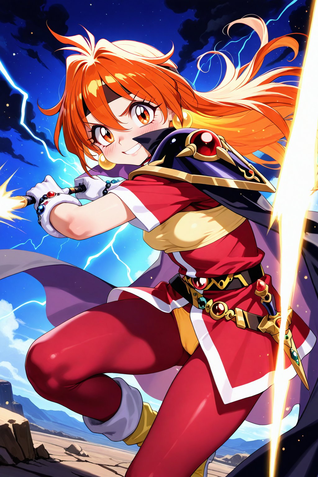 Lina Inverse, wielding an orna | image created by user ...