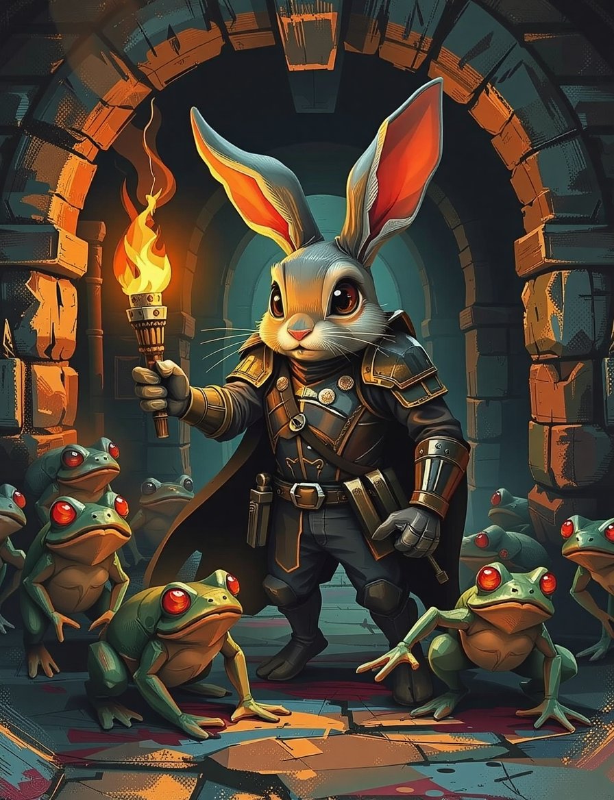 Fantasy illustration, a anthro | image created by Crystalballmech ...