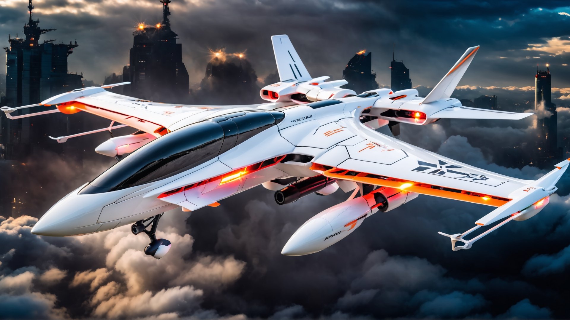 A futuristic hi-tech rc drone | image created by kof | Tensor.Art