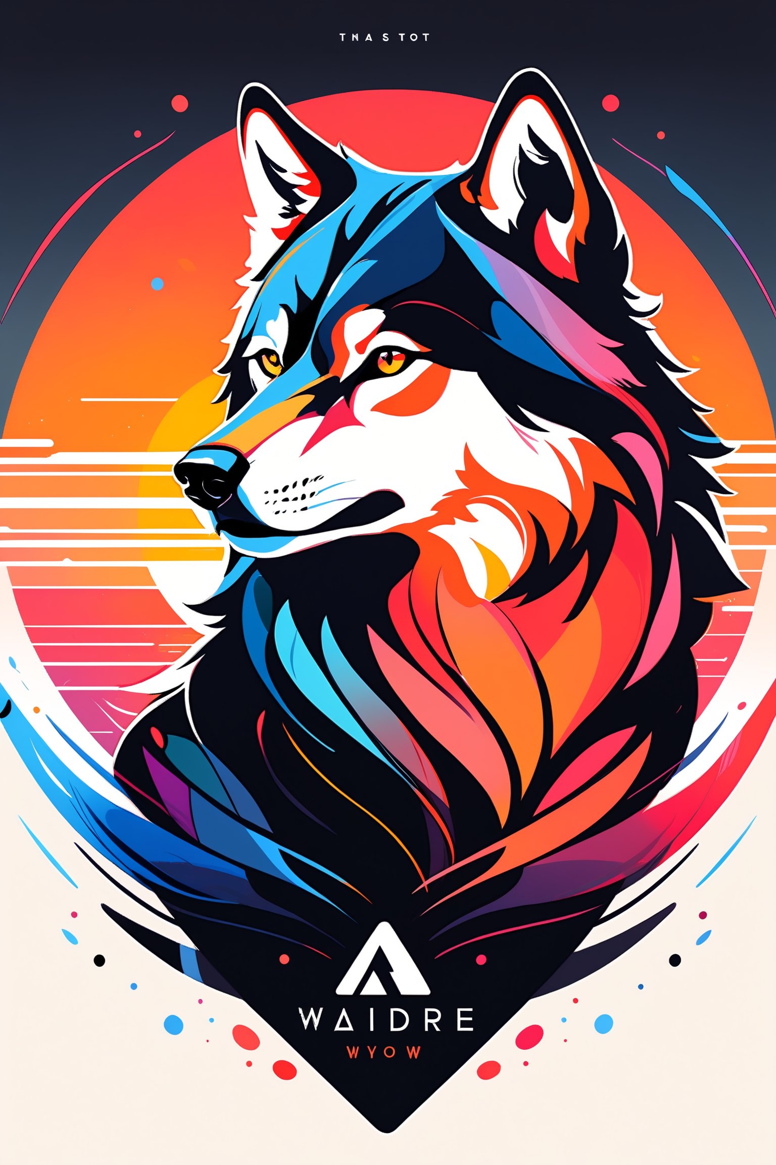 Very elegant and badass wolf a | image created by JSP | Tensor.Art