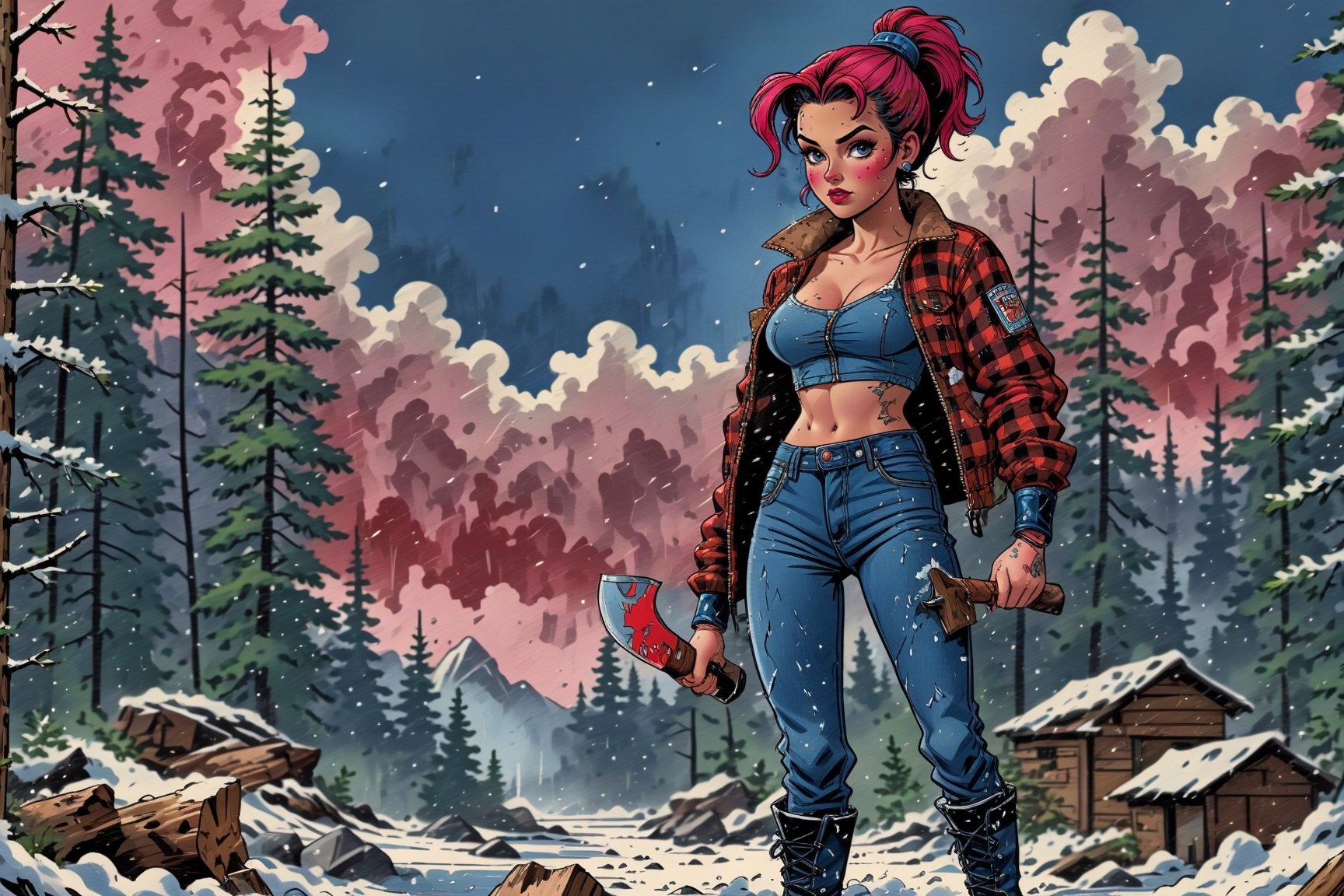 lumberjack woman - Free AI Art by Es3arte | Tensor.Art | Tensor.Art