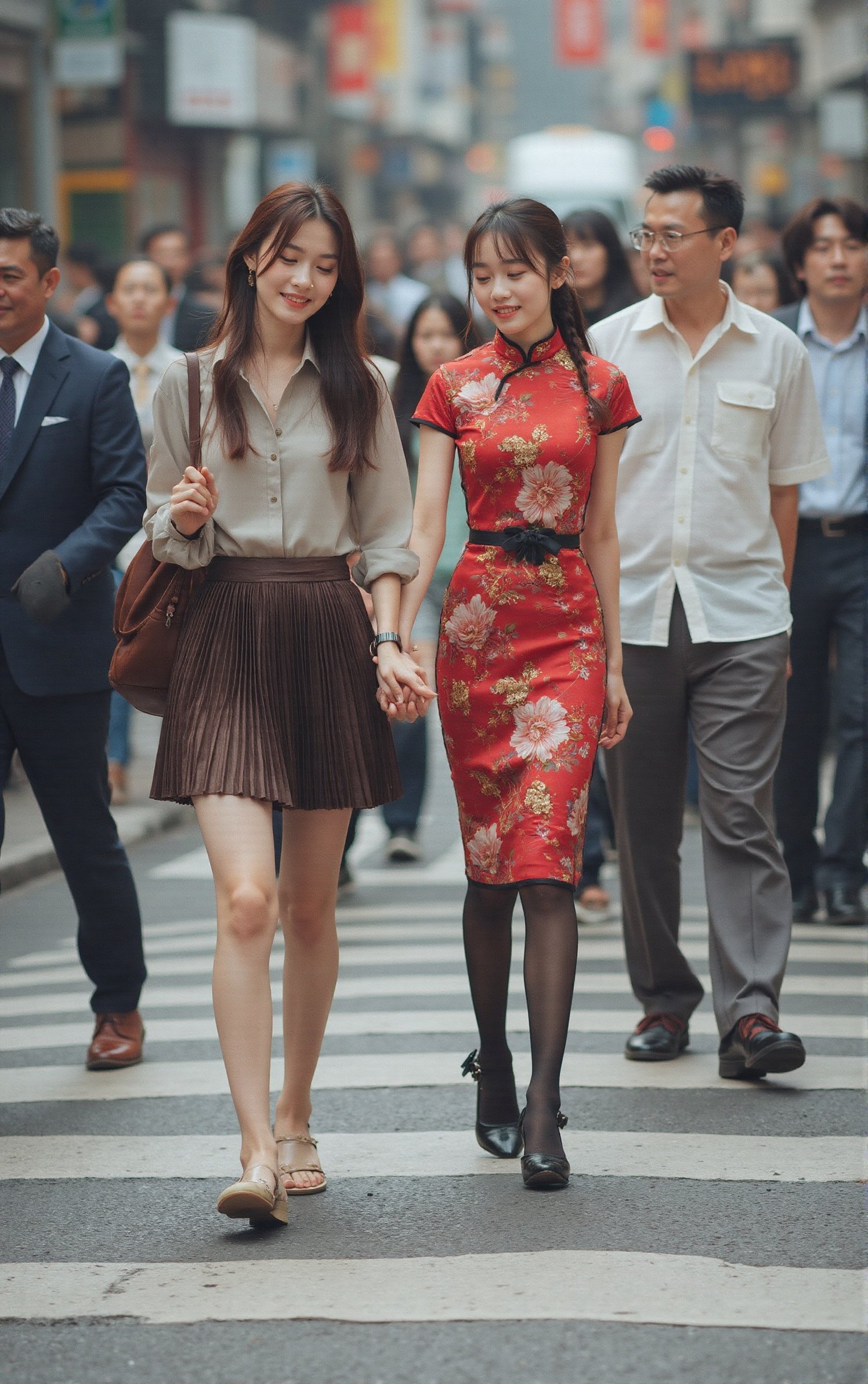 過馬路 | image created by Operation code Rebecca | Tensor.Art