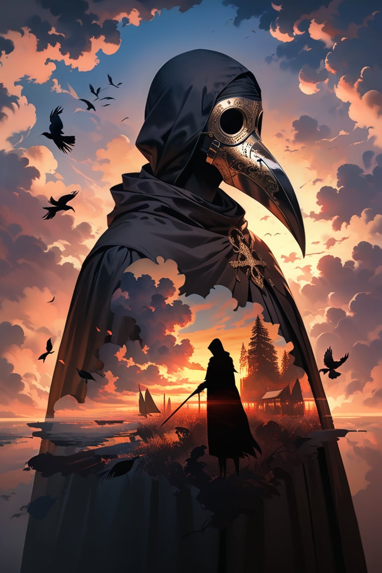 A plague doctor,crows Black D | image created by ouo” | Tensor.Art