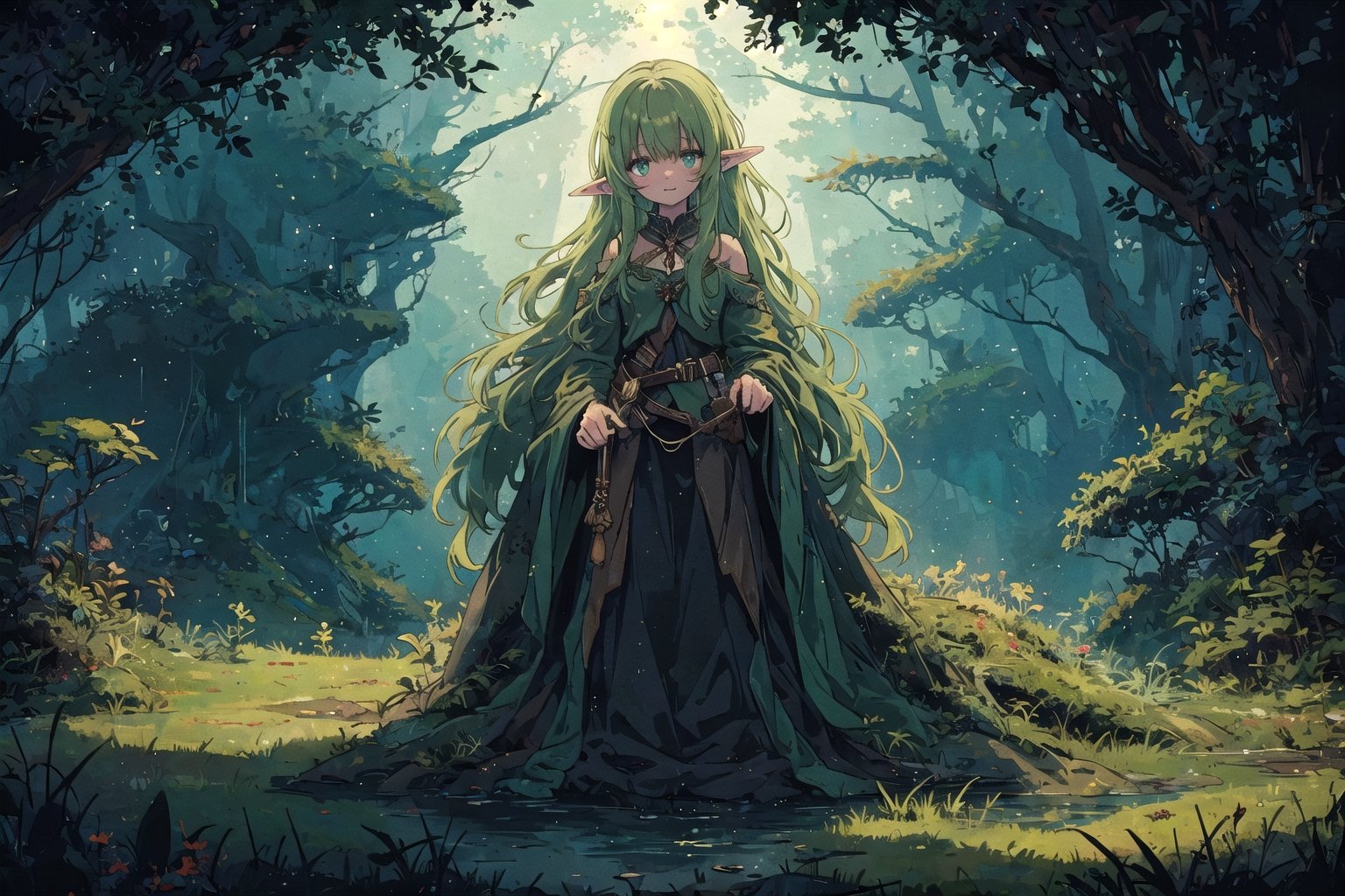 In the ethereal glow of a fore | image created by 靜川湊 | Tensor.Art