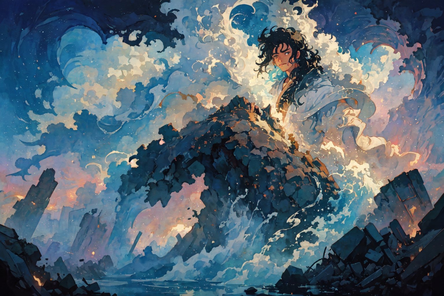 In a world of post-apocalyptic | image created by 靜川湊 | Tensor.Art