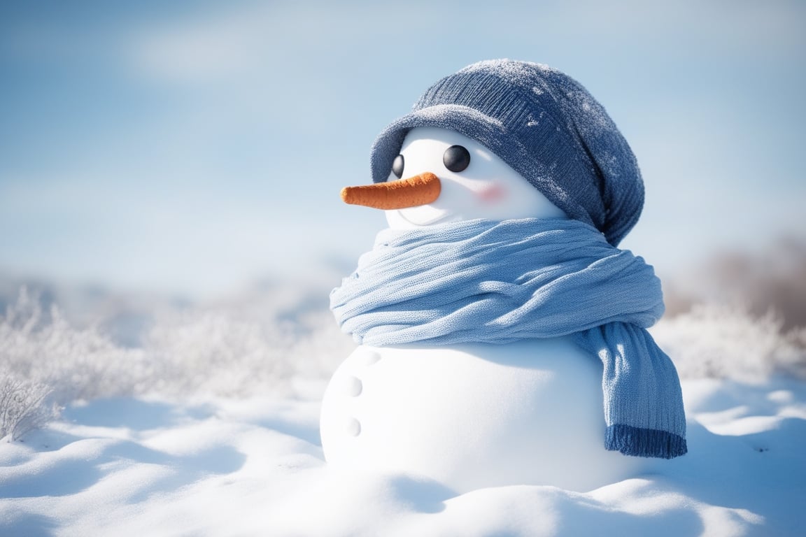 Happy snowman in a snowy - Free AI Image | Tensor.Art | Tensor.Art