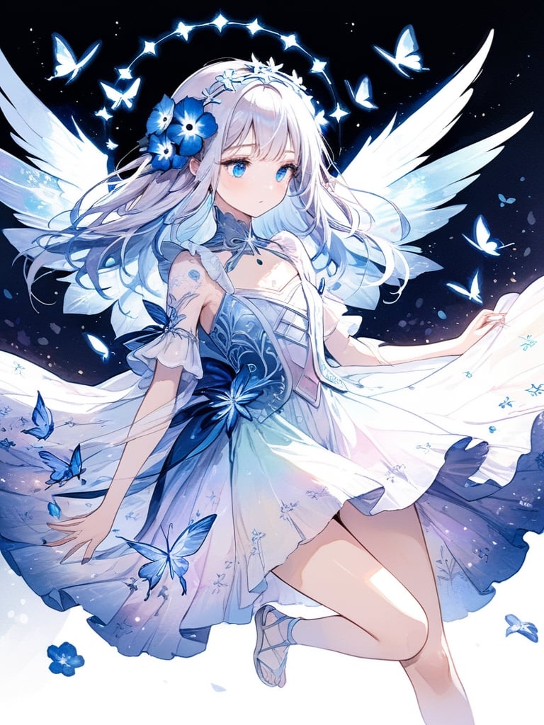 Nemophila Fairy prompt present | image created by bueikazusanosuke ...