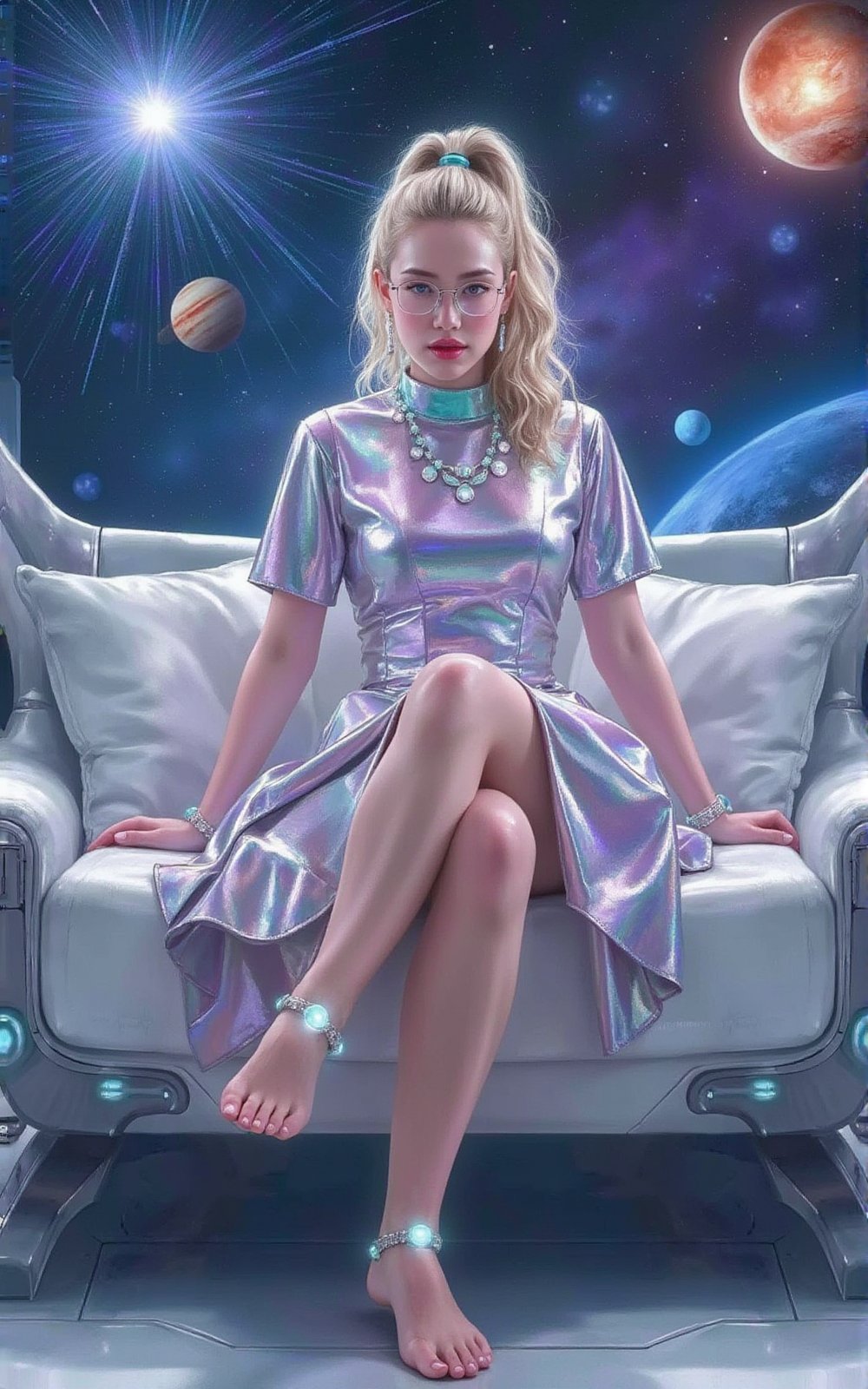 space woman (feet are wrong) | image created by paulbc | Tensor.Art