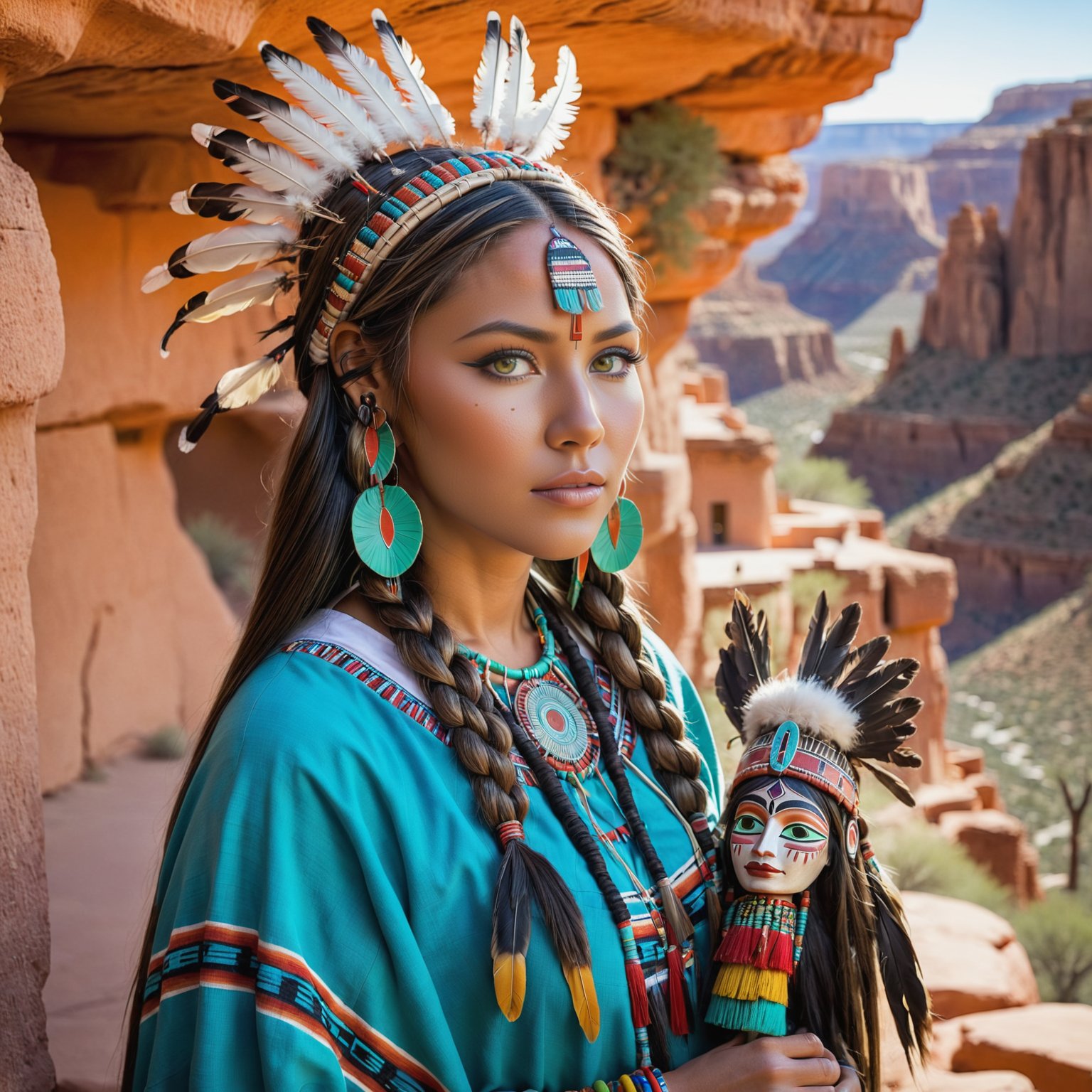 Captivating Hopi Women | image created by ᕲᗩᖇᓰᗩ ♥ ᐺᘿᖇSᘿ | Tensor.Art