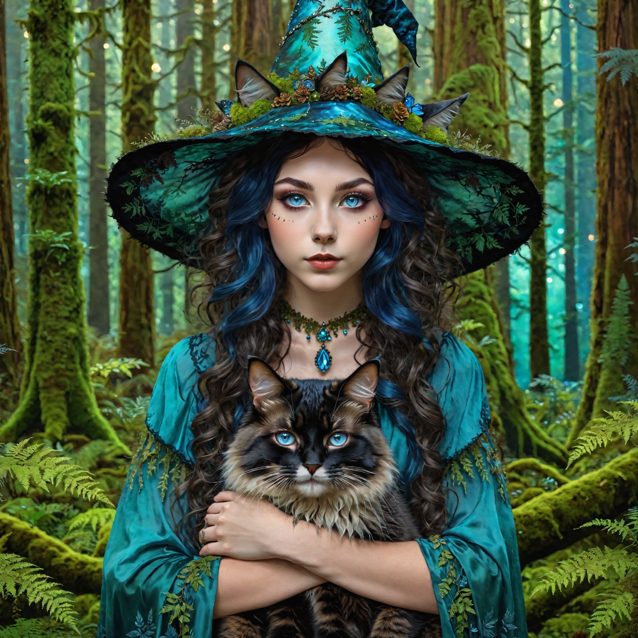 Cute Cats and Witch Hats | image created by ᕲᗩᖇᓰᗩ ♥ ᐺᘿᖇSᘿ | Tensor.Art