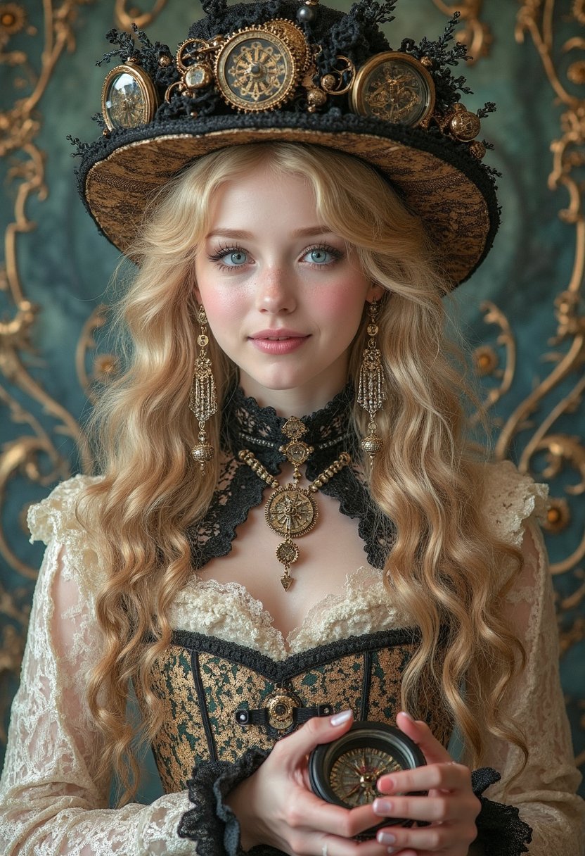 Steampunk Adventurer | image created by DariaVerse | Tensor.Art