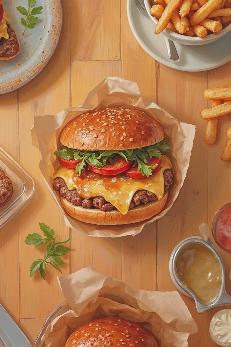 🍔🍿🥚 | image created by Fahfah | Tensor.Art