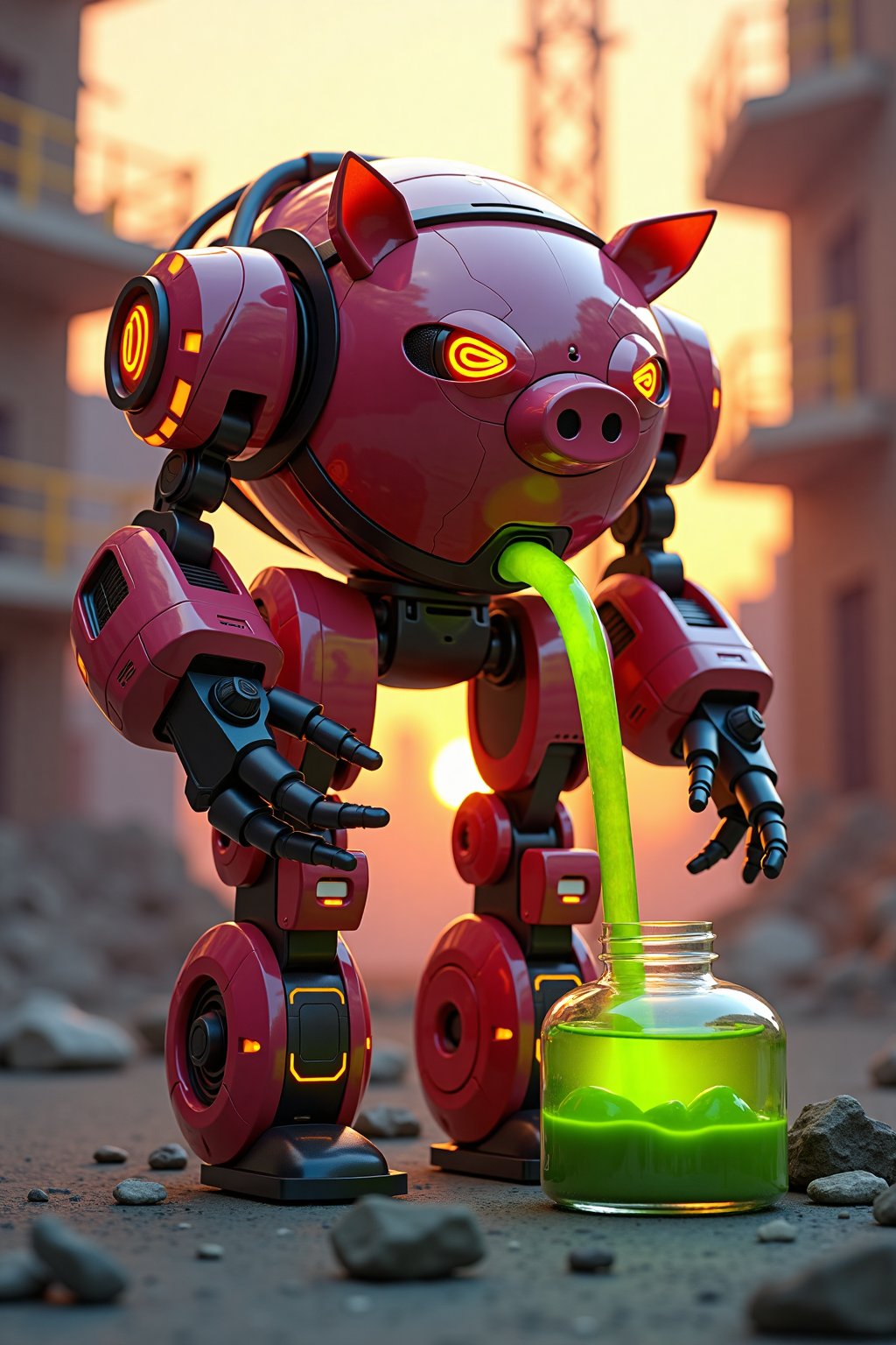 Power Robo Pig! | image created by SunShineGirl | Tensor.Art
