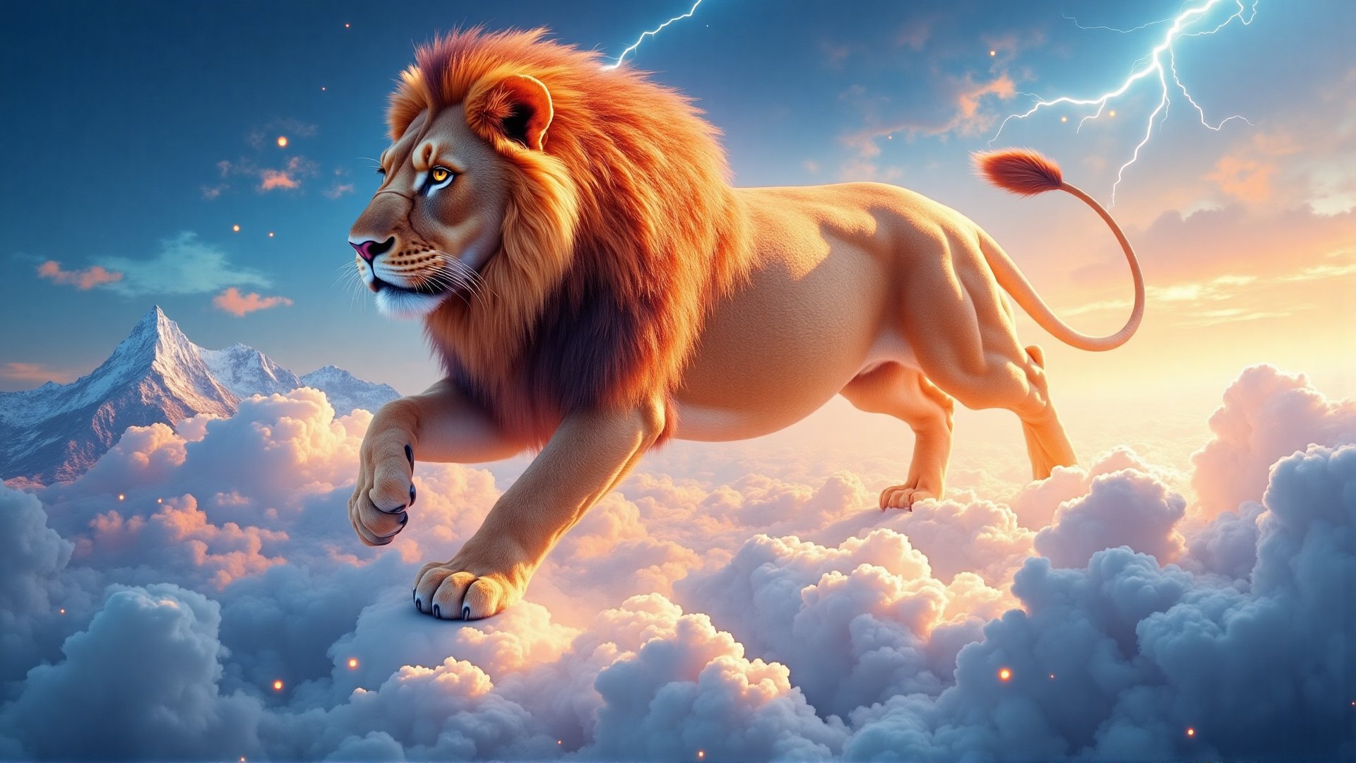 A mighty lion is flying i - Free AI Image | Tensor.Art | Tensor.Art