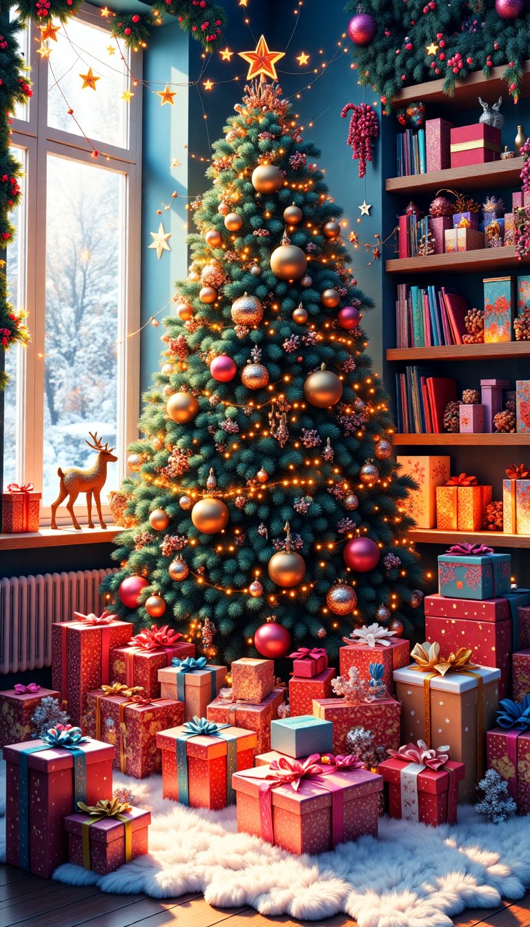 A Christmas gift room ful - Free AI Image | Tensor.Art | Tensor.Art