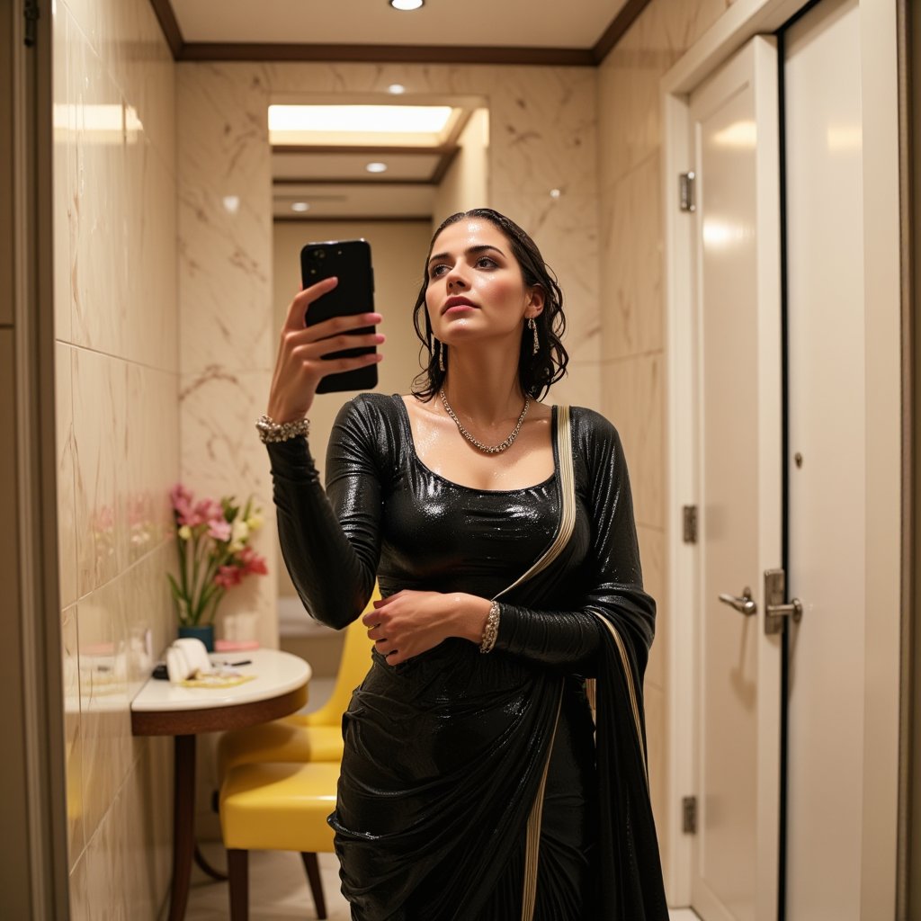 (wet clothes, wet hair, wet fa | image created by user ...