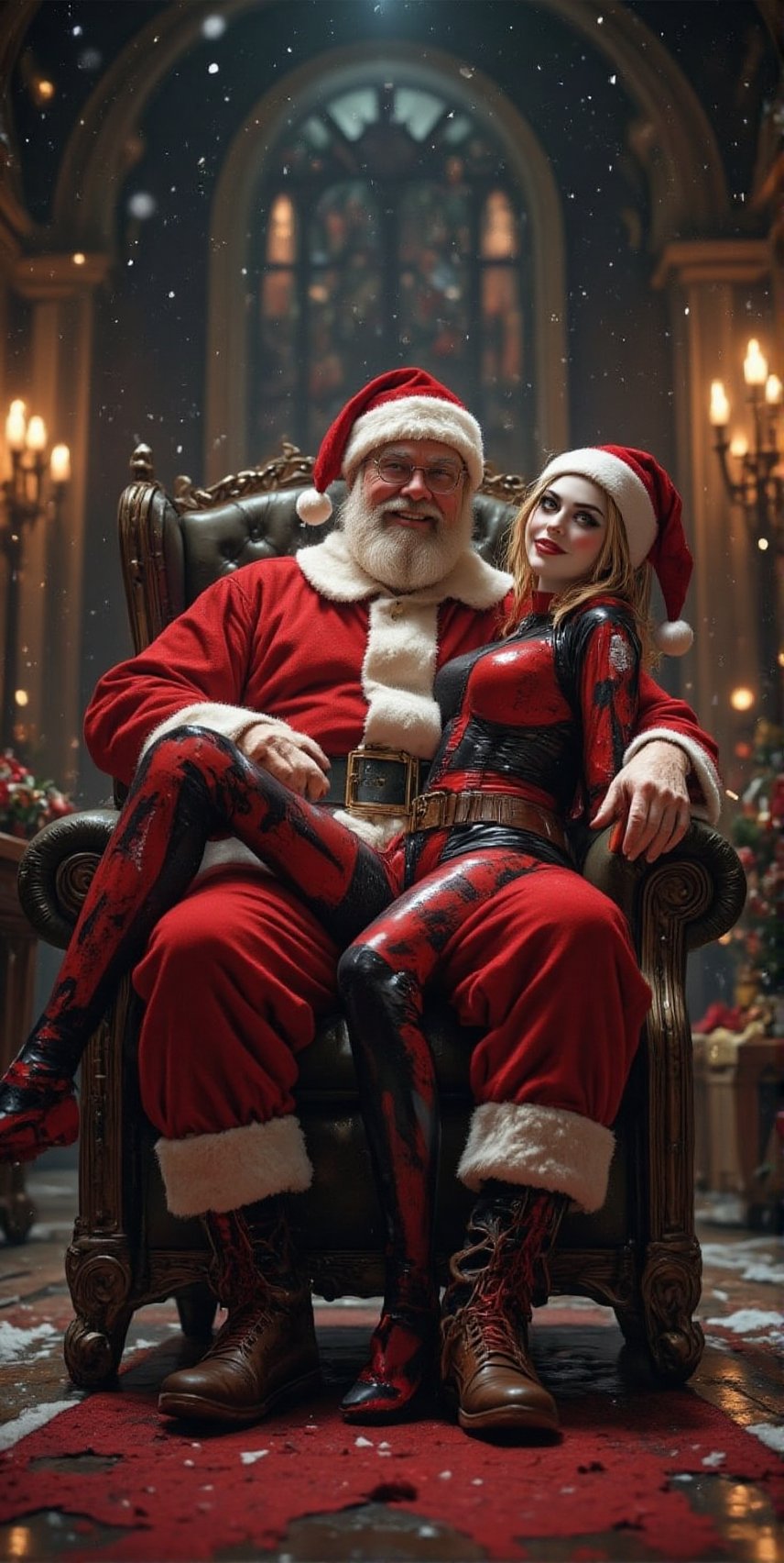 Santa with Harley | image created by Imlost | Tensor.Art