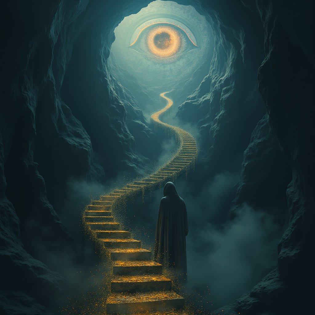 A mystifying tableau unfolds: | image created by johnychimpo | Tensor.Art