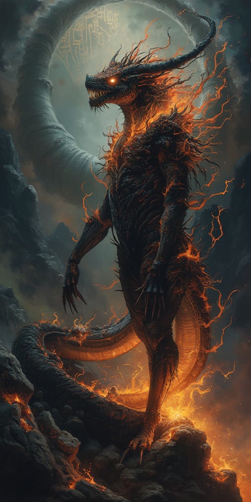 A dark mystical entity stands | image created by johnychimpo | Tensor.Art