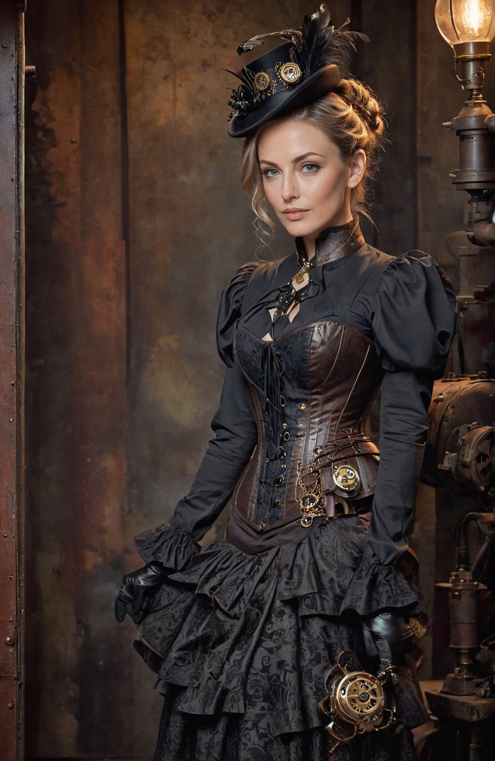 Steampunk style disguise | image created by jh0711 | Tensor.Art