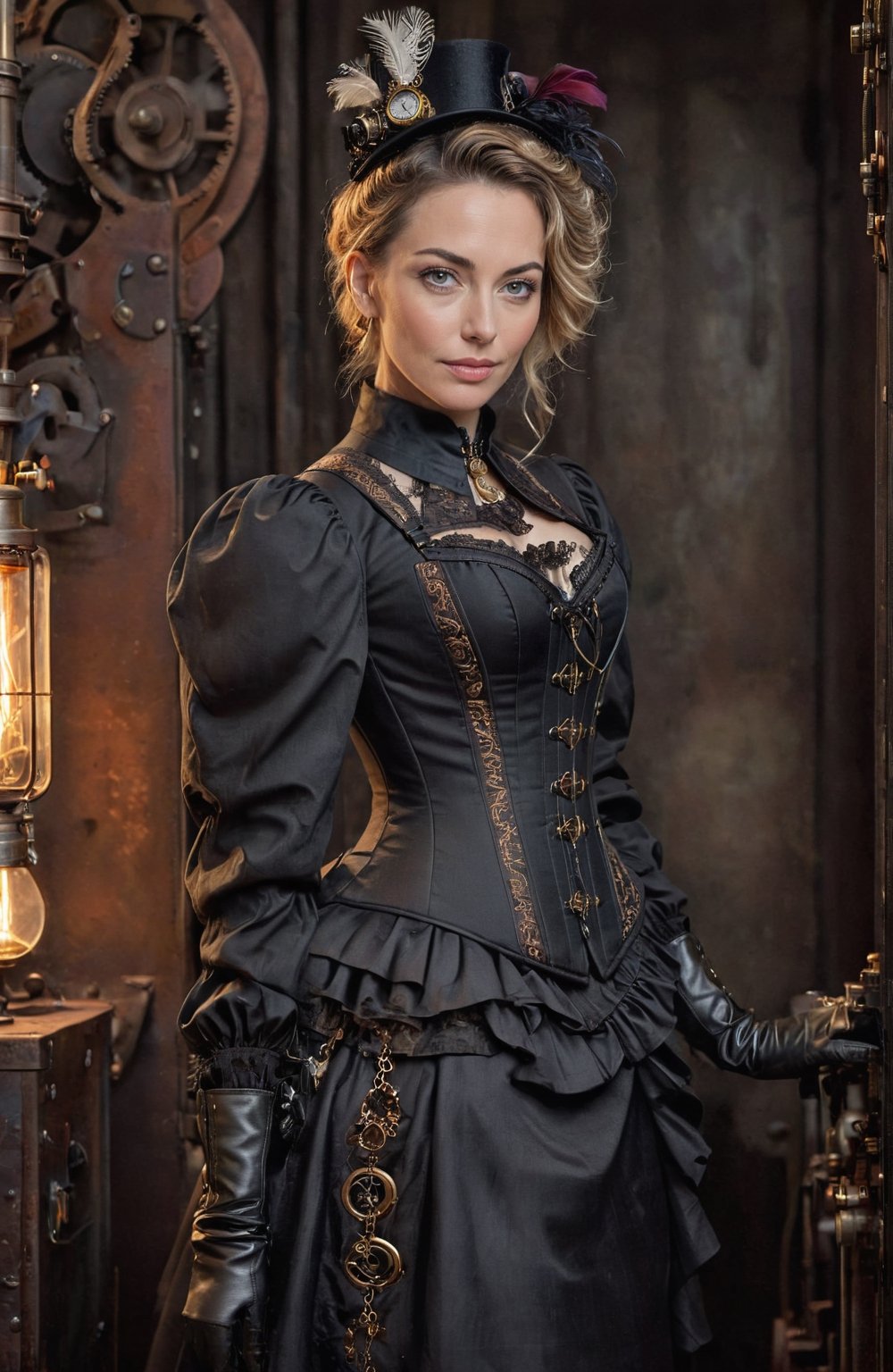 Steampunk style disguise | image created by jh0711 | Tensor.Art