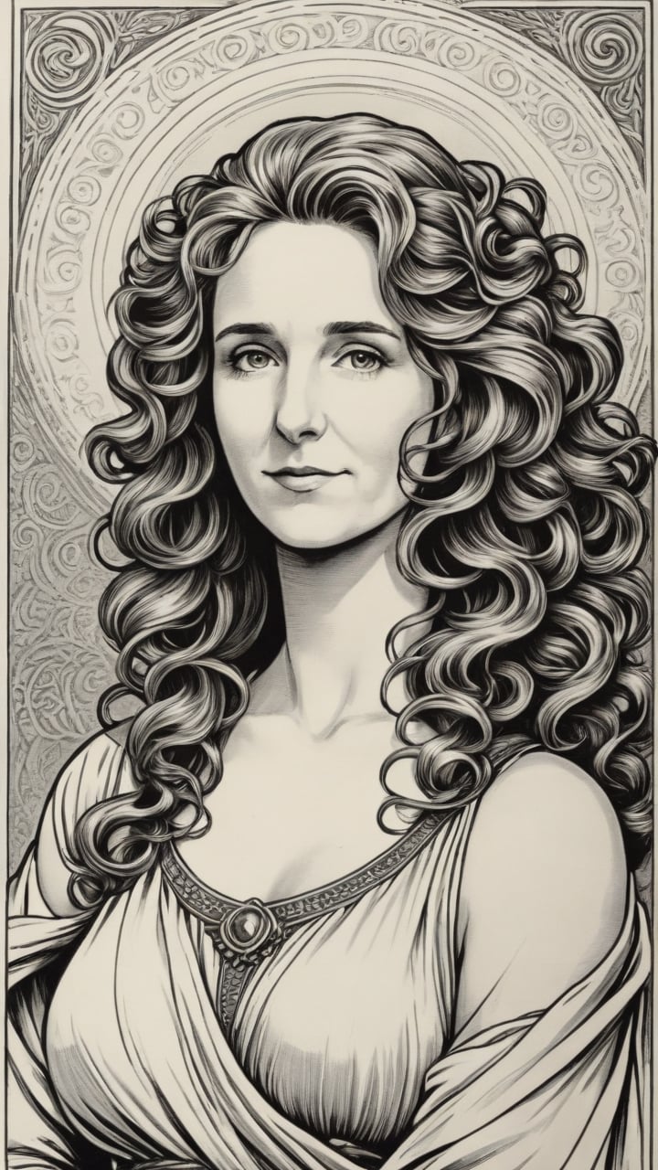 Goddess Hebe classic sketches | image created by VisionBlue | Tensor.Art