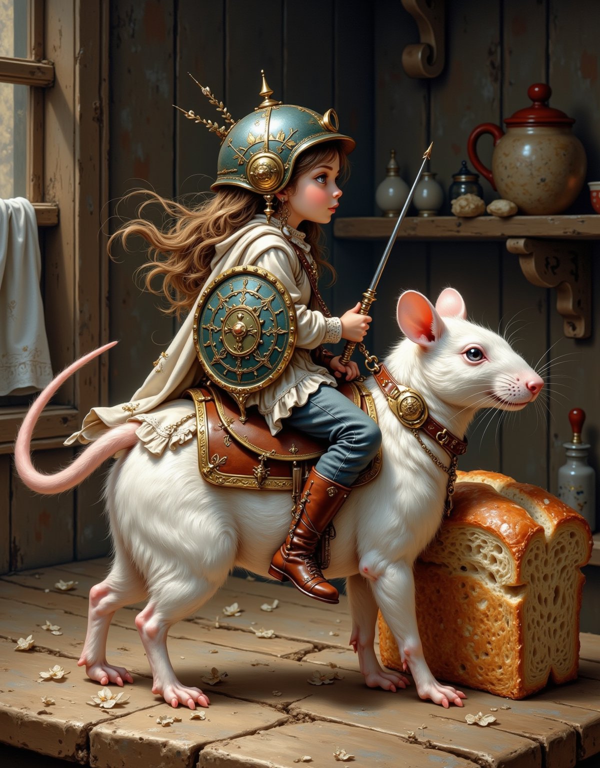 beautiful painting, a tiny wom | image created by user_crazydragon62040 ...