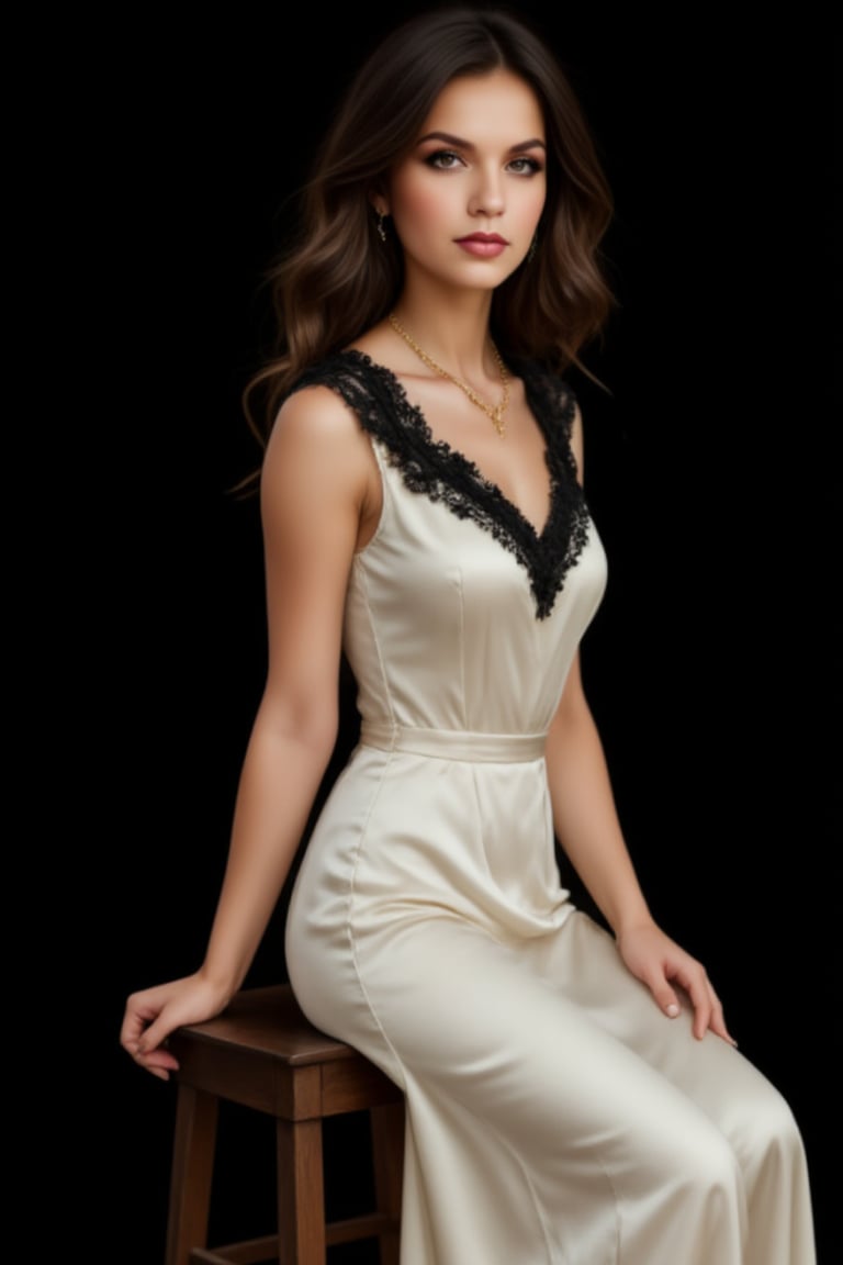 Vintage style fashion photo, w | image created by Maxus | Tensor.Art