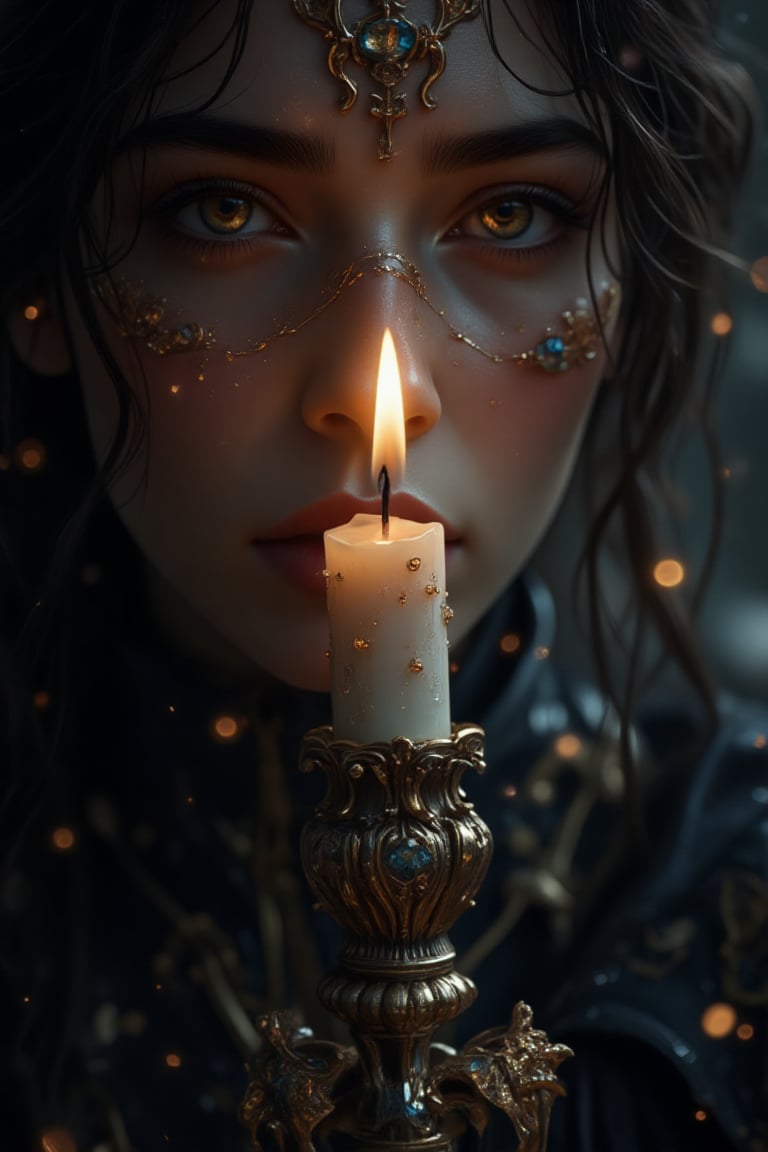 "Close-up of a face partially | image created by Mrcajota | Tensor.Art