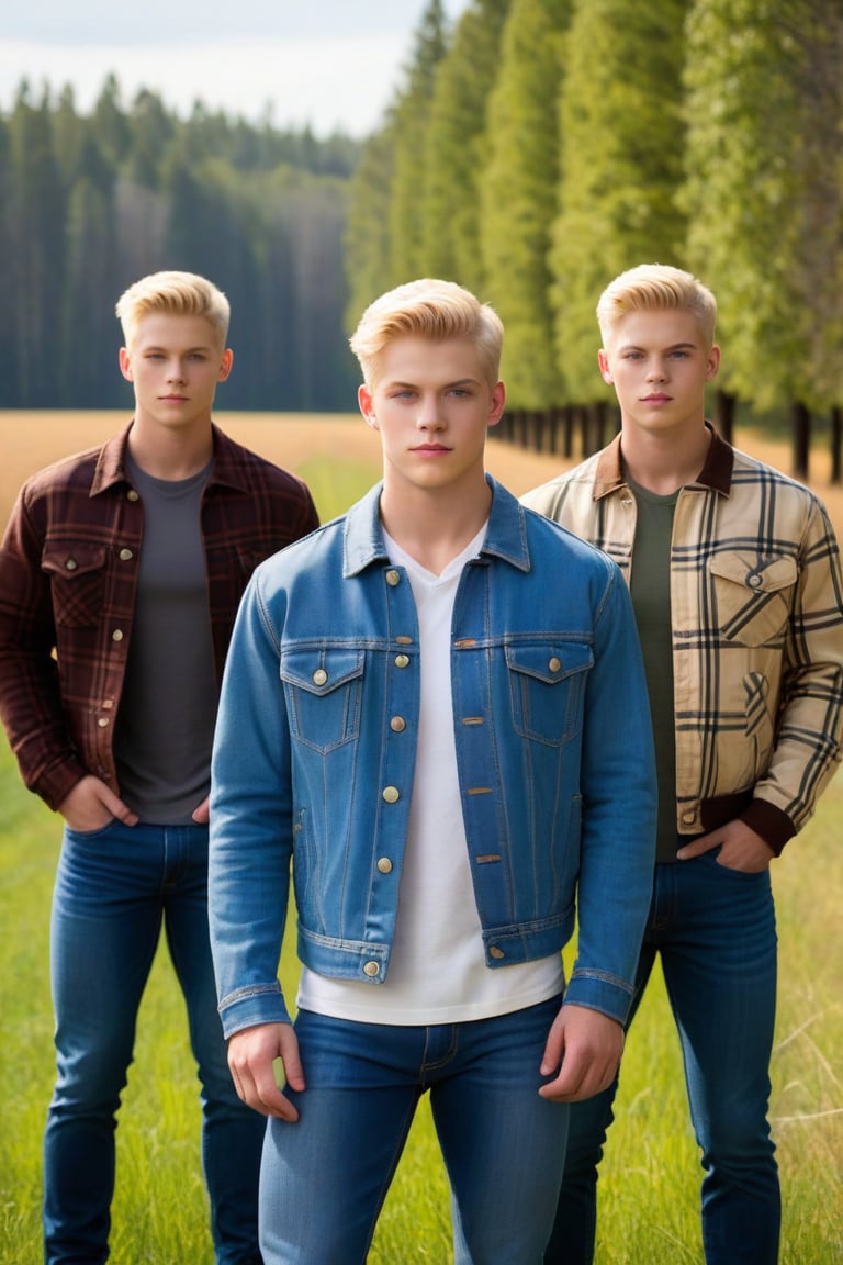 Three identical males, clones, | image created by ZedrikVonKatmahl ...