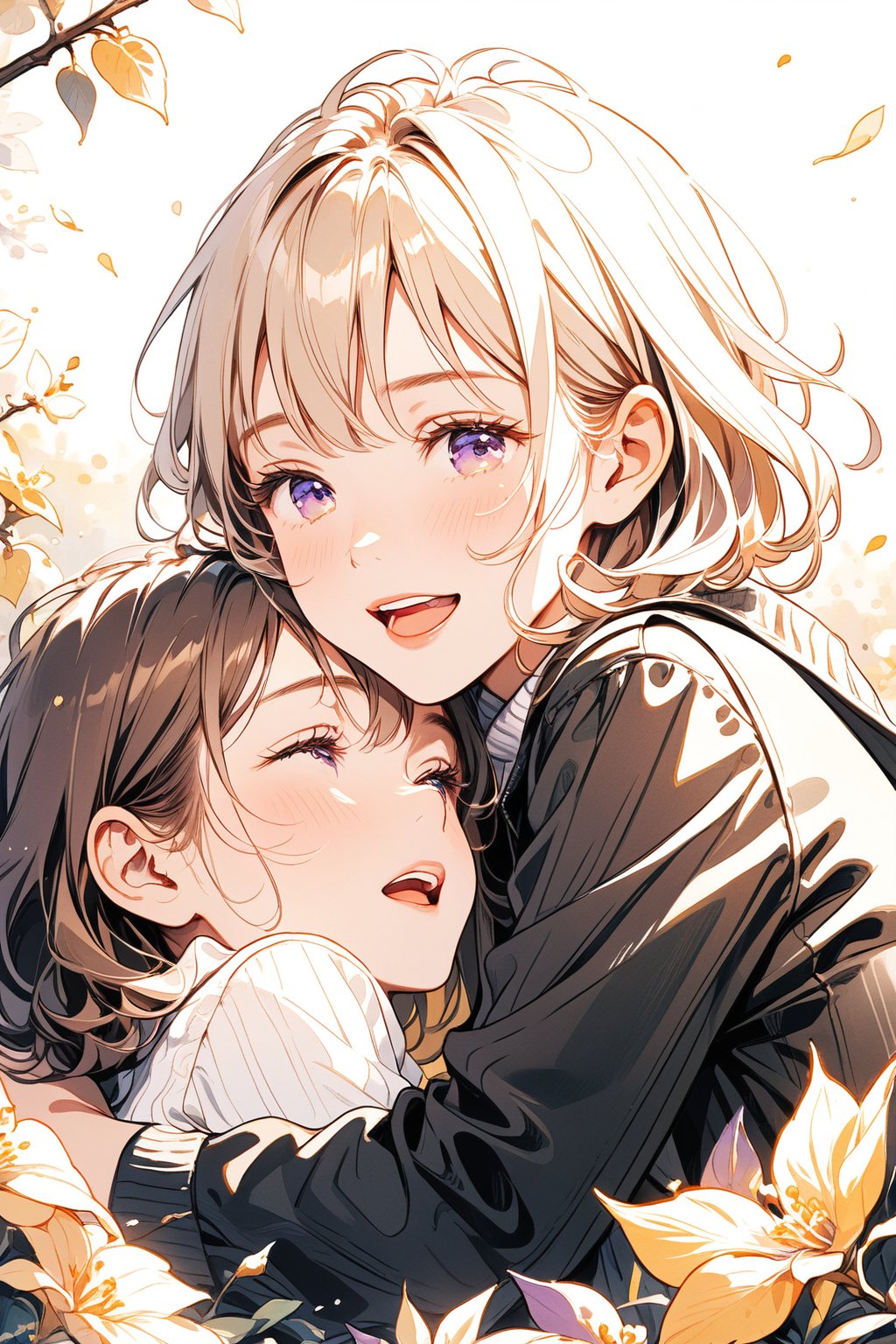 A tender moment captured on Tw | image created by Snail | Tensor.Art
