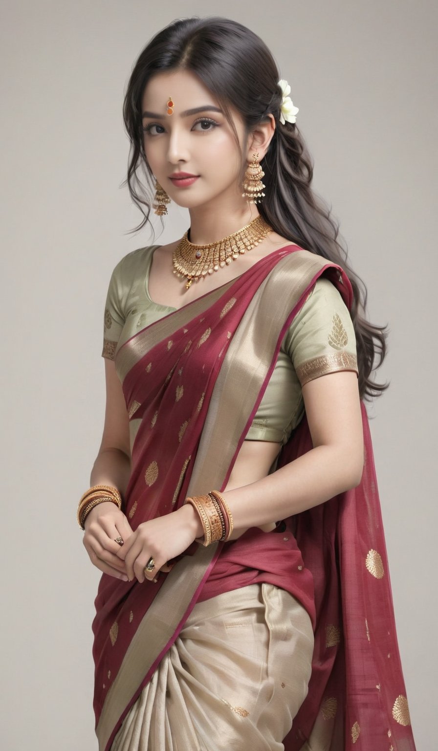 1girl, solo, long hair, indian | image created by Imageized | Tensor.Art