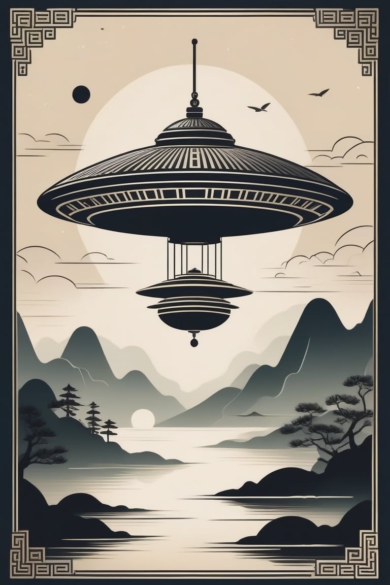 ancient Chinese UFO 01 | image created by July32 | Tensor.Art