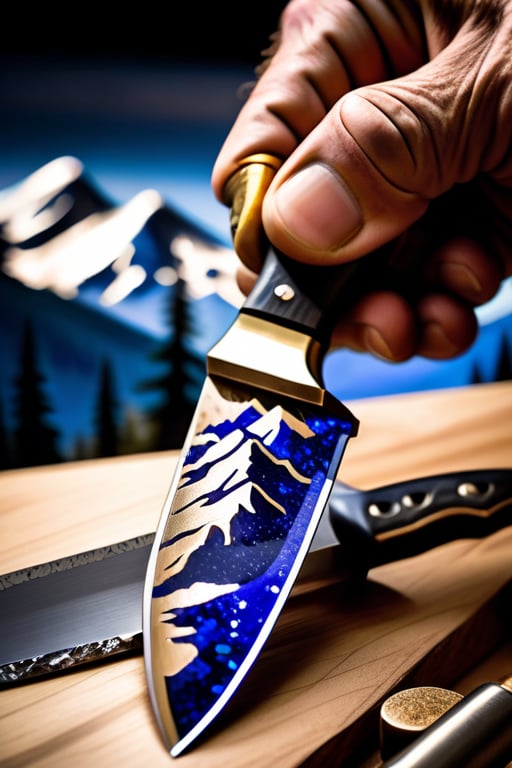 Knife project | image created by Corva Art | Tensor.Art