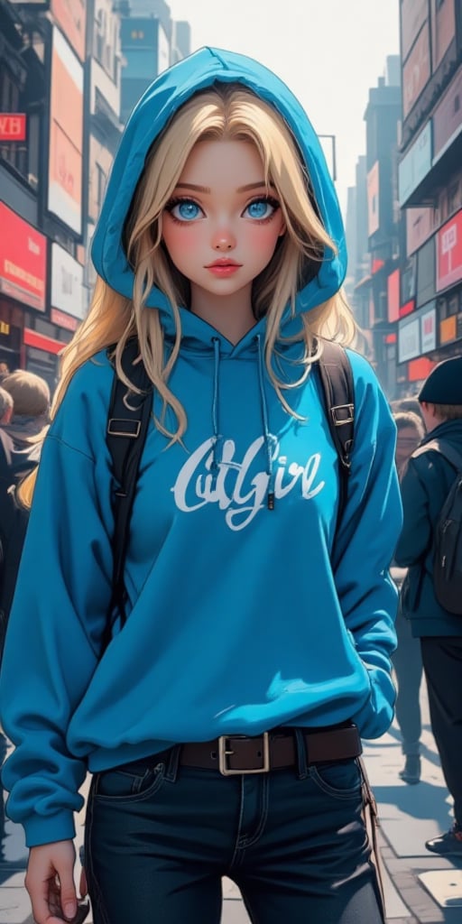 a animated girl stands in a vi | image created by Sam6 | Tensor.Art