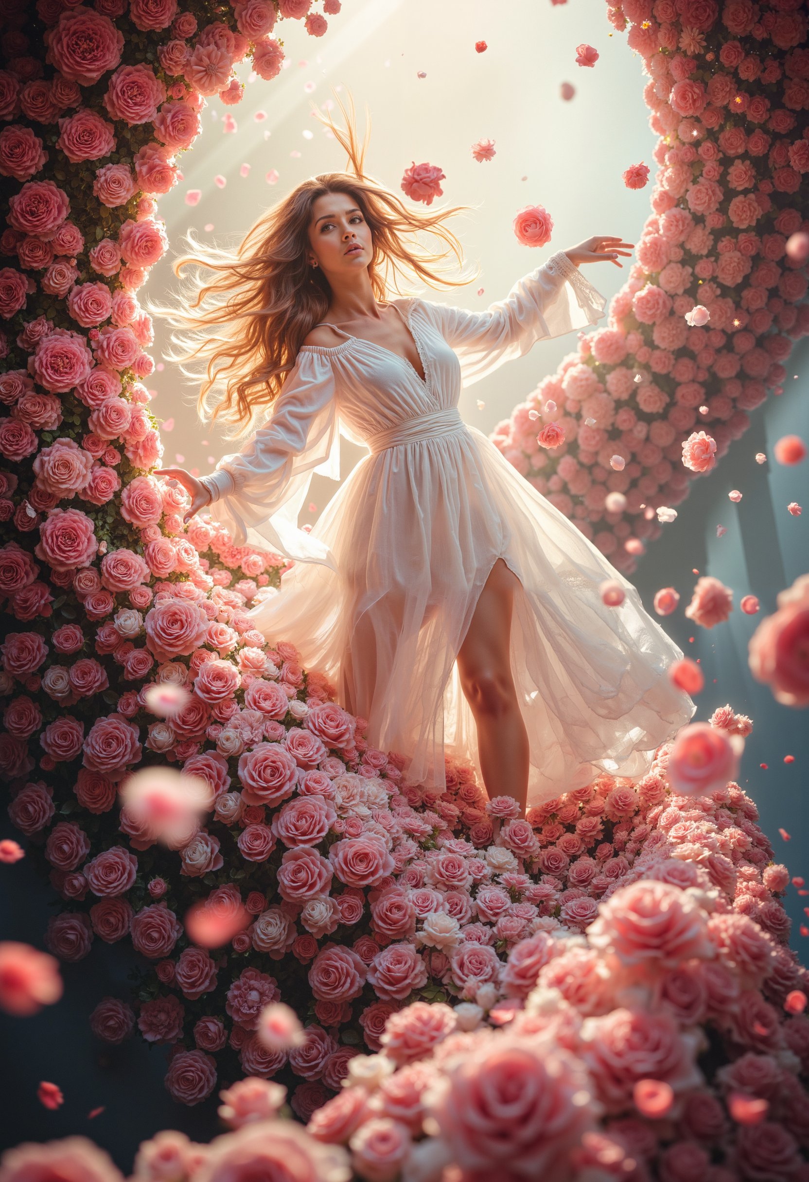 Flowers road | image created by Mikl_Art_1313 | Tensor.Art