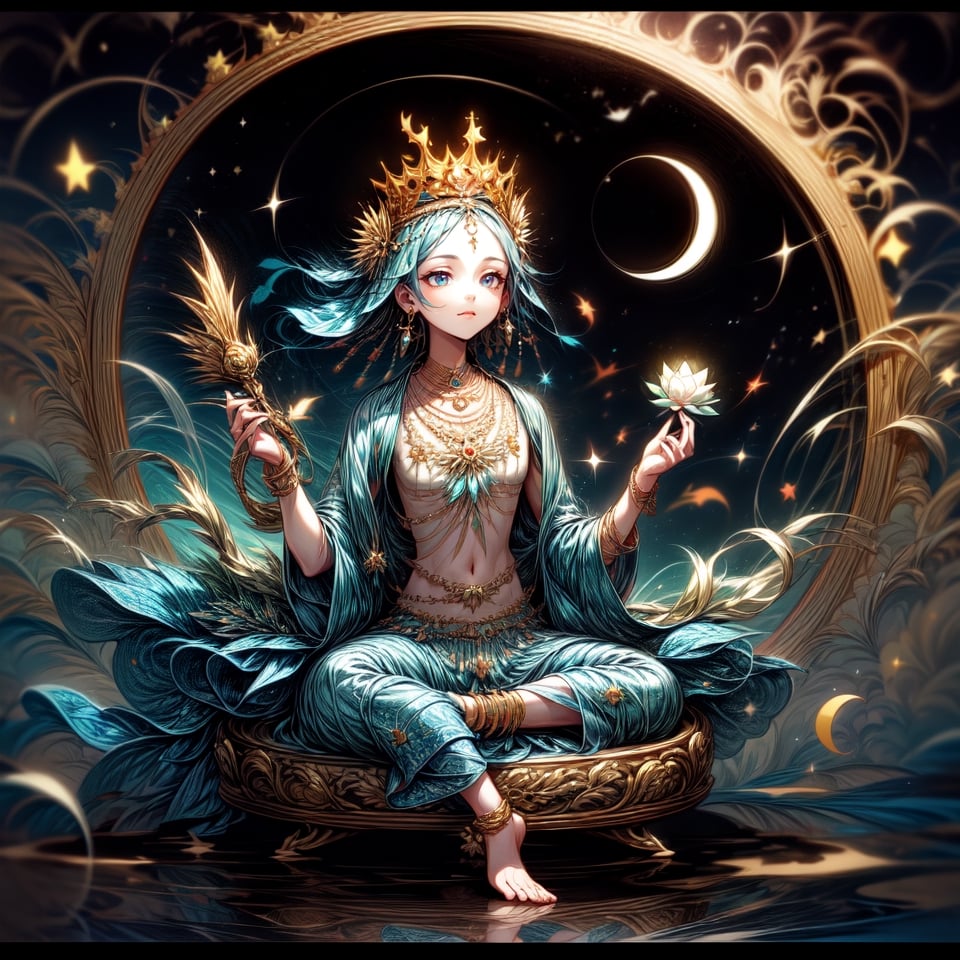 ((dumu,1girl)),ocean,stars,sta | image created by xyshy | Tensor.Art