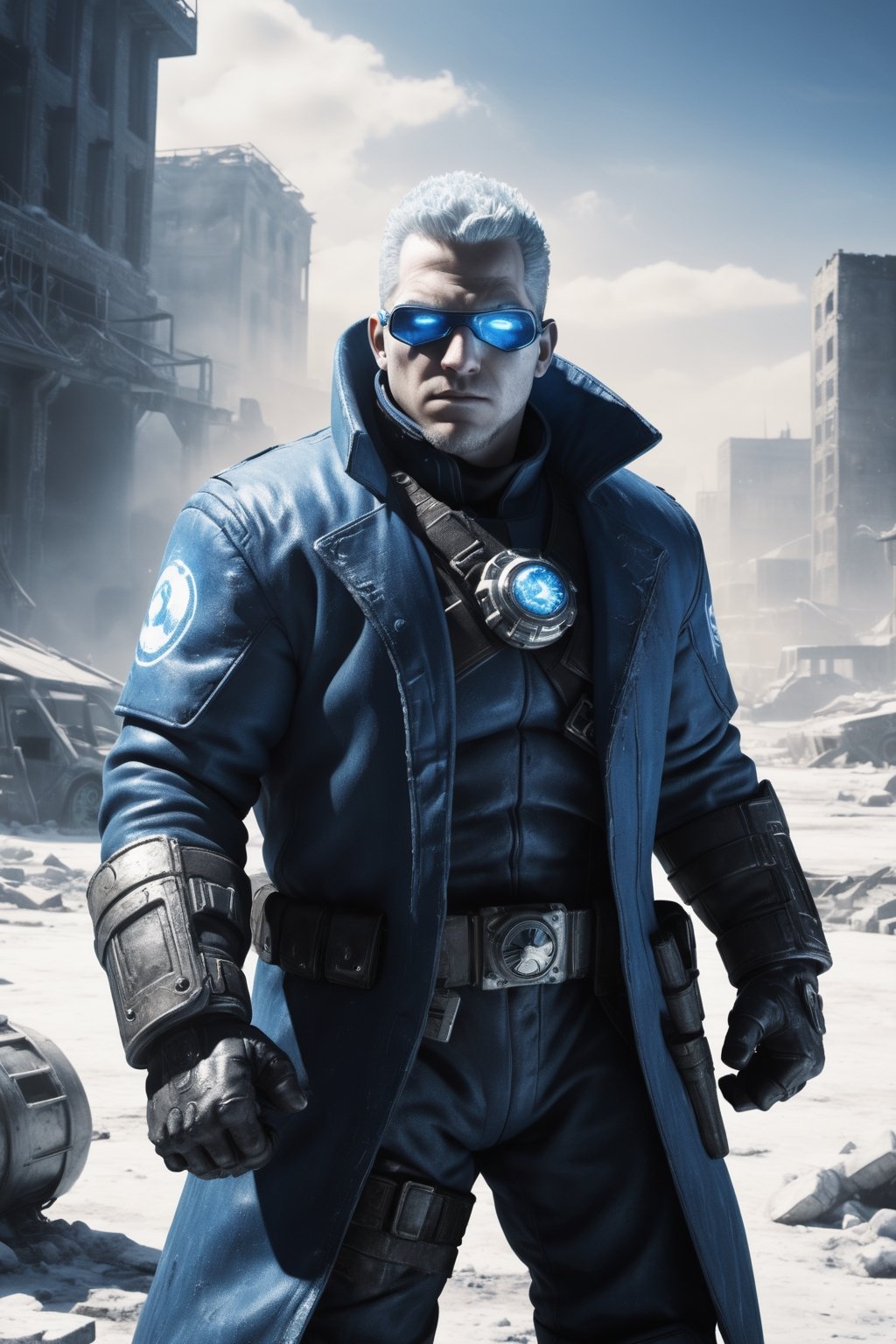 Captain Cold, standing in a dy | image created by Dotster | Tensor.Art