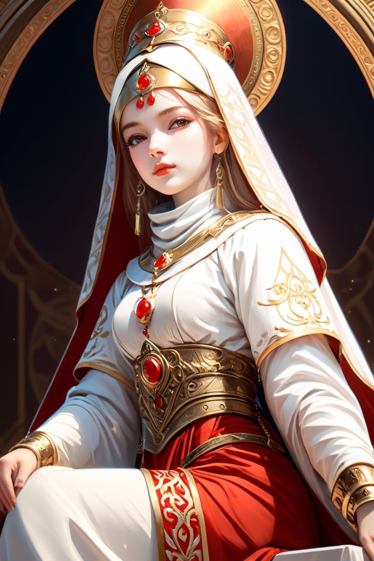 A Byzantine style priestess, r | image created by Aoi | Tensor.Art