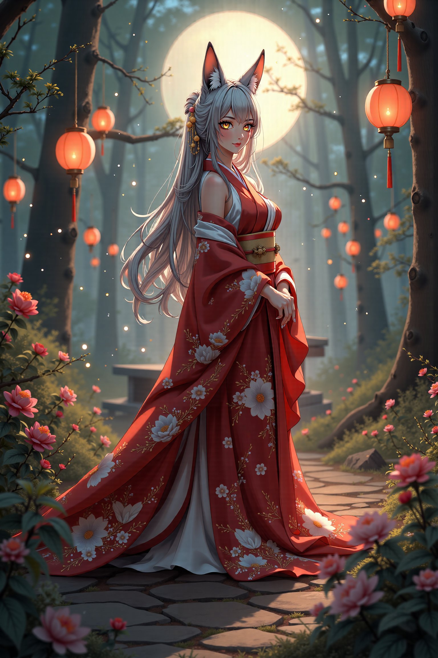 The Fox Girl's Wedding | image created by Coco | Tensor.Art