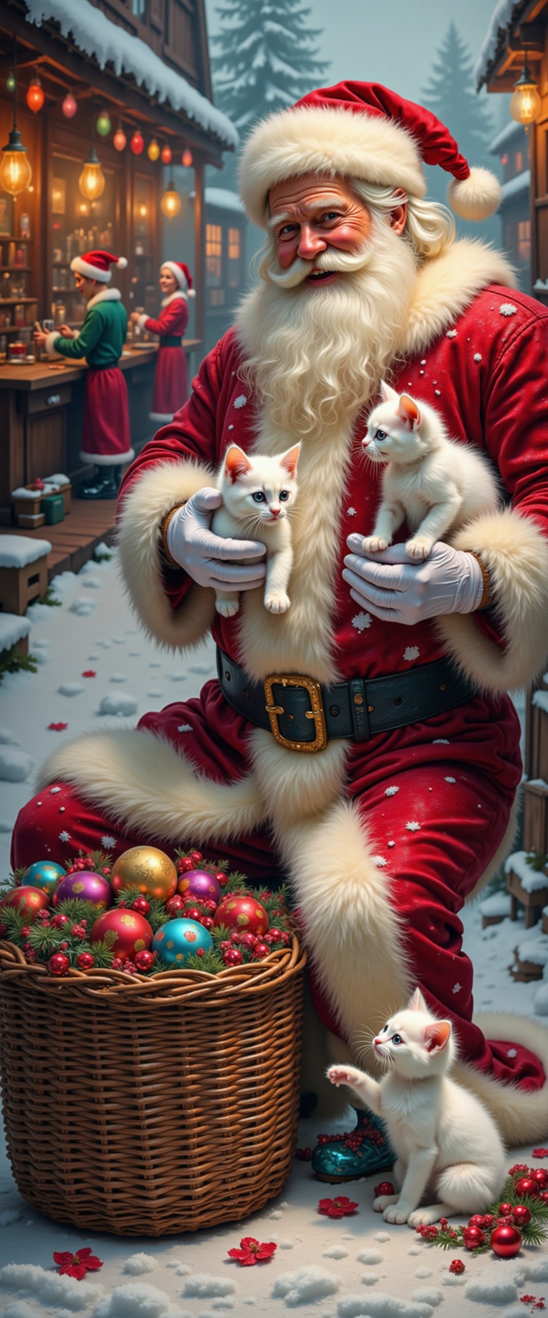 Claus' cats | image created by Smma | Tensor.Art