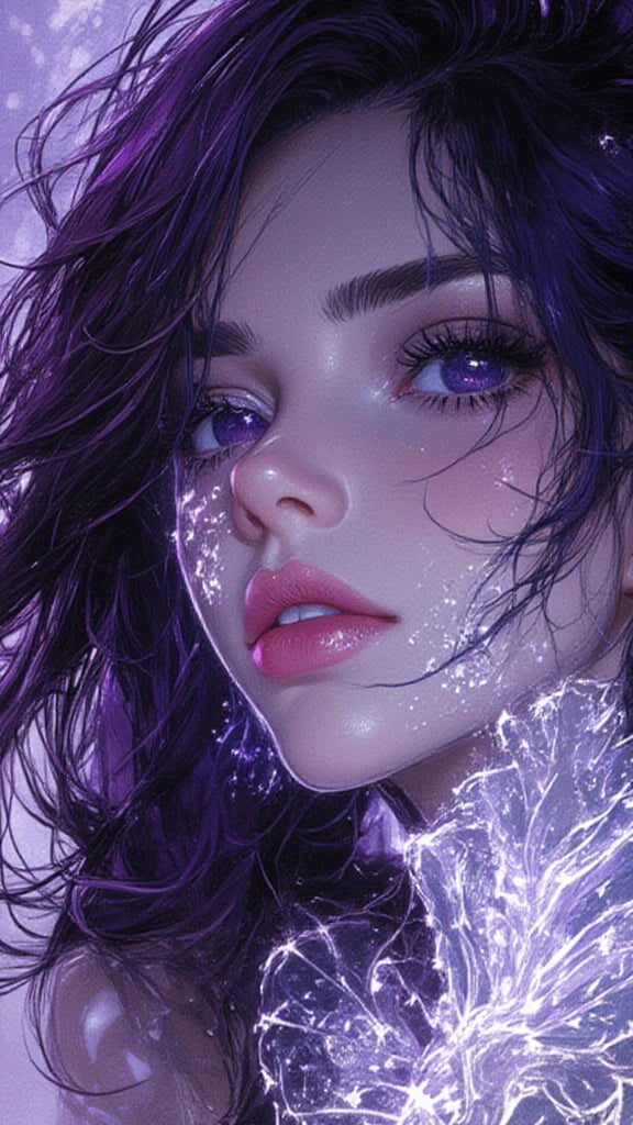 Purple girl | image created by Silly fun ai | Tensor.Art