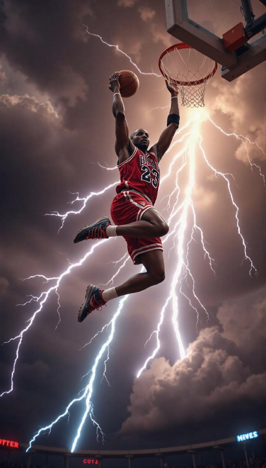 michael jordan soars through t | image created by Nocturnal Wasabi ...