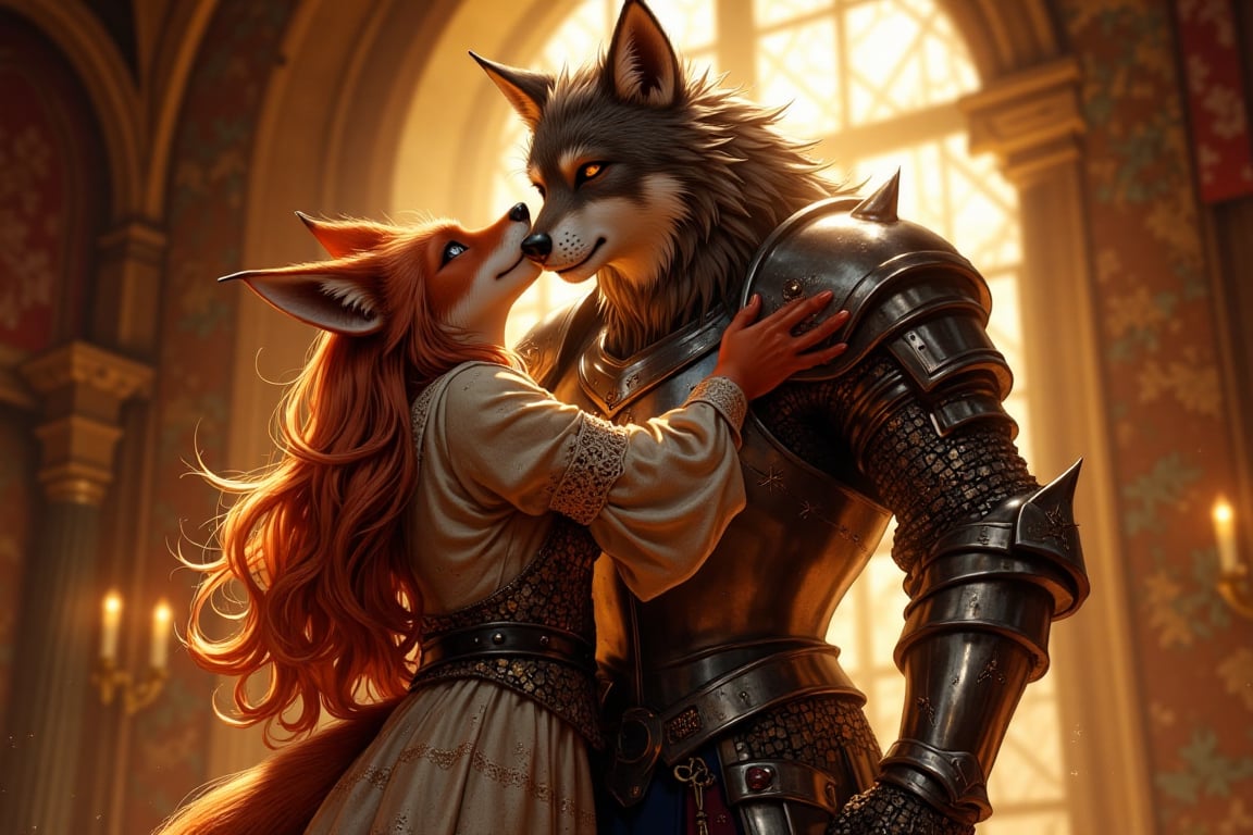 In a warm, golden-lit chamber, | image created by Keeperofsecrets ...