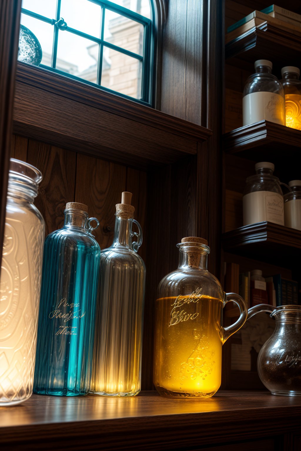the apothecary window | image created by user_veigaprime | Tensor.Art