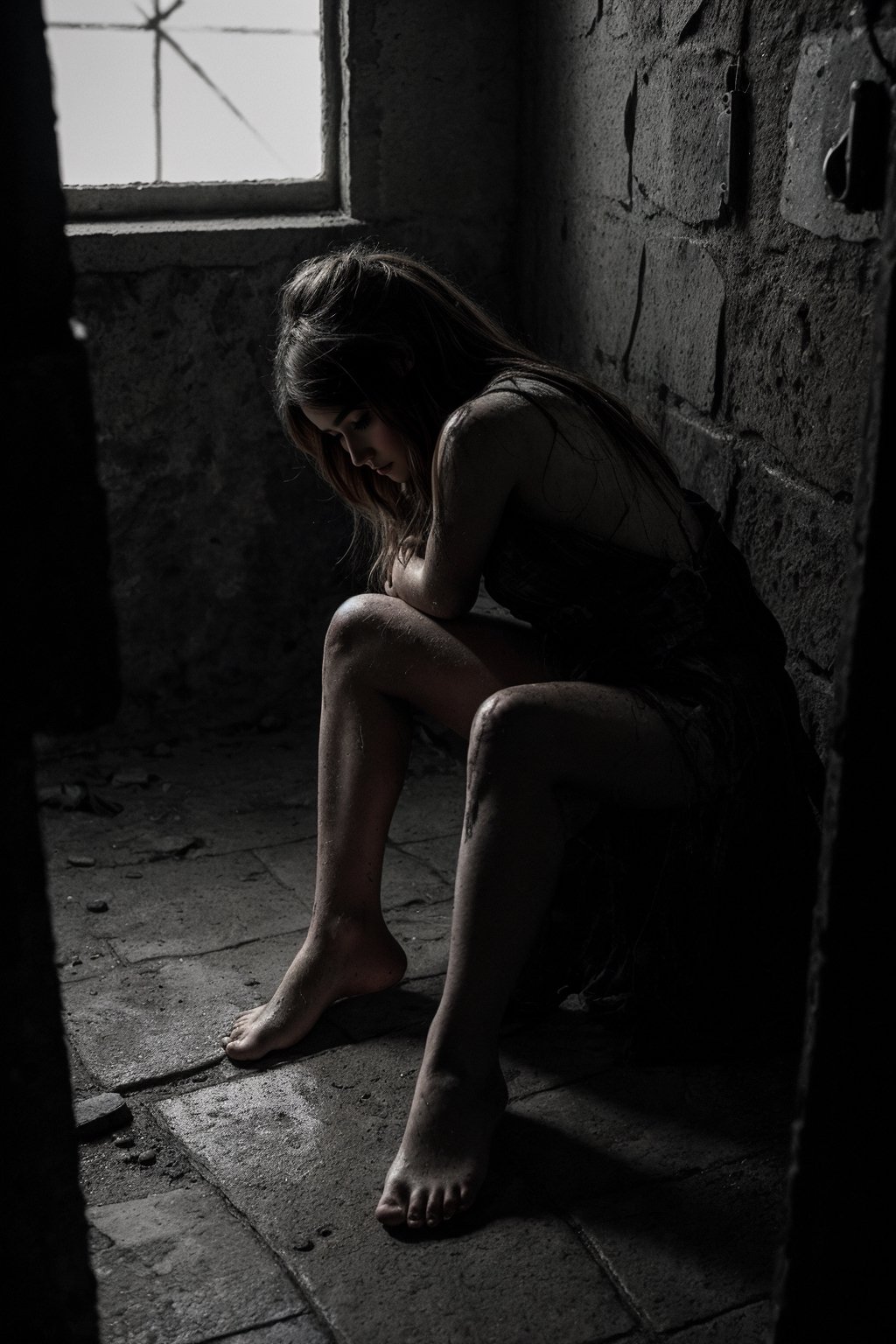 The image shows a gloomy and g | image created by Morgana | Tensor.Art