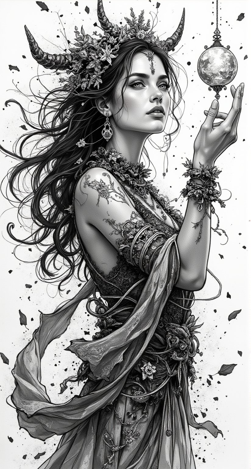 Create an intricate illustrati | image created by Medlinyelle | Tensor.Art